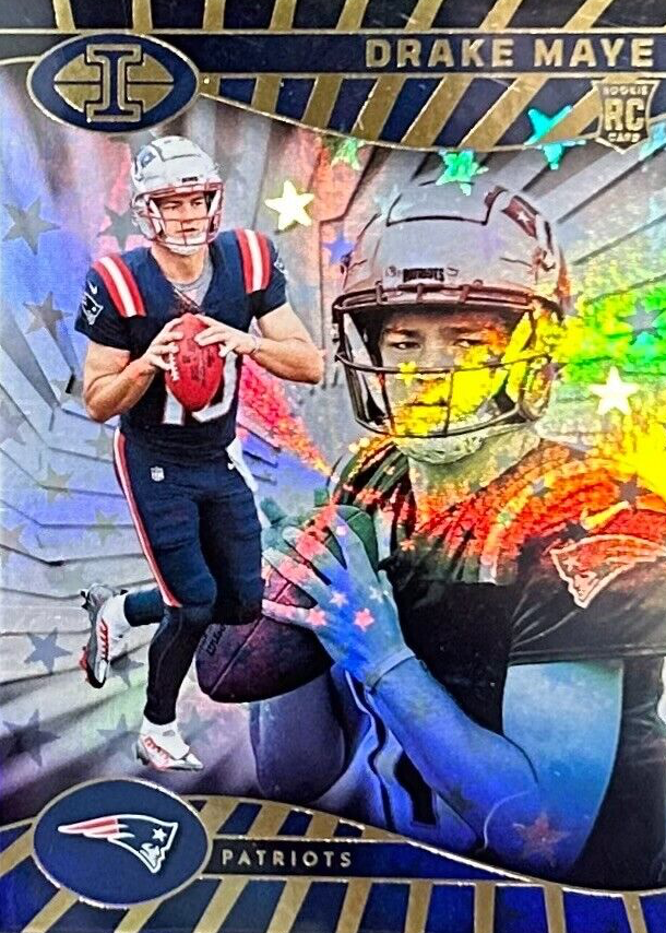 Drake Maye 2024 Illusions #59 Trophy Collection Galactic Price Guide ...