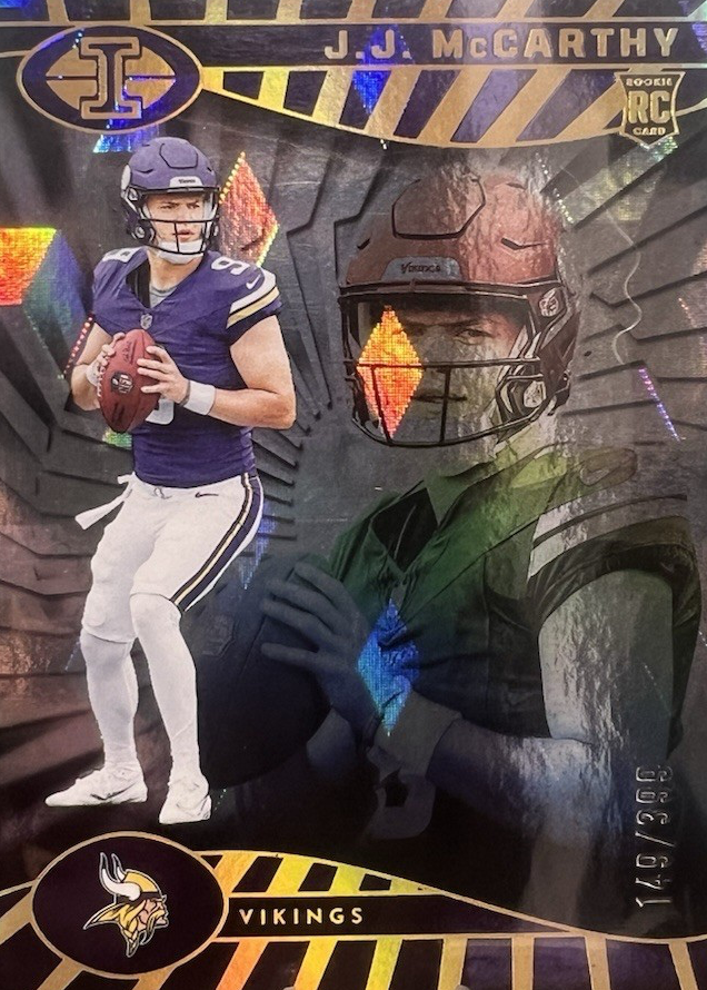 JJ McCarthy 2024 Illusions #100 Trophy Collection Cubic /399 Price ...
