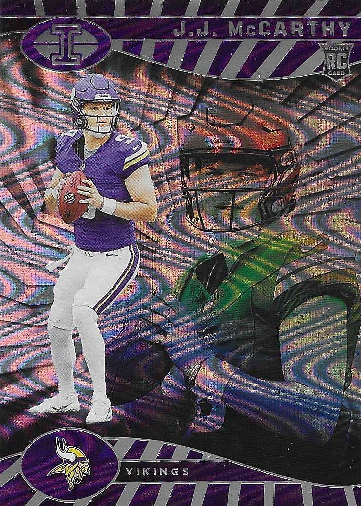 JJ McCarthy 2024 Illusions #100 Trophy Collection Swirls Price Guide ...