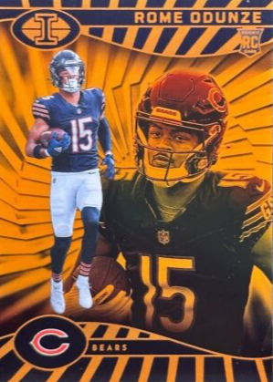 Rome Odunze 2024 Illusions #14 Trophy Collection Orange Price Guide ...