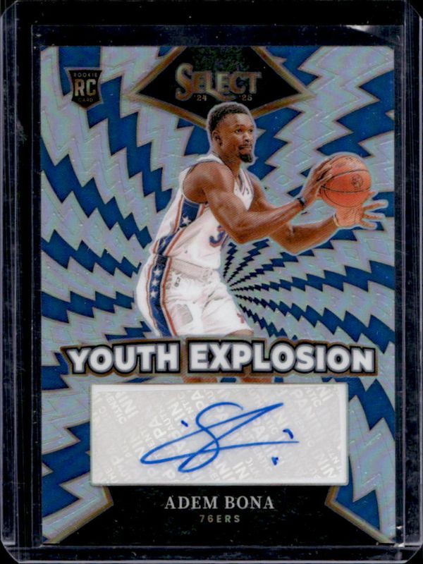 Adem Bona 2024 Select #YE- Youth Explosion Signatures Price Guide ...