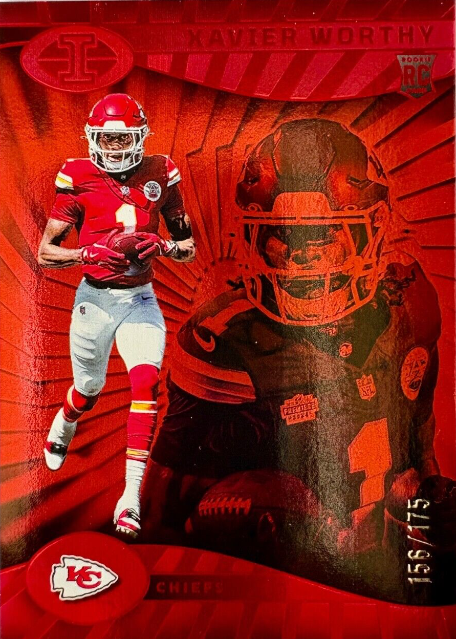 Xavier Worthy 2024 Illusions #45 Trophy Collection Red /175 Price Guide ...