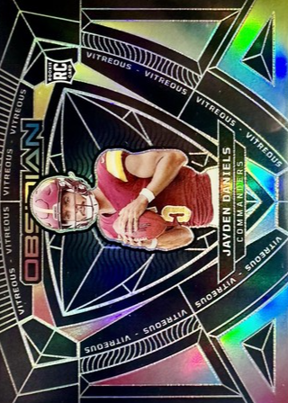 Jayden Daniels 2024 Obsidian #2 Vitreous /(SSP) Price Guide - Sports ...