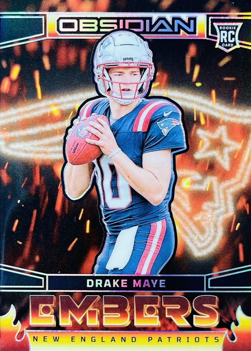 Drake Maye 2024 Obsidian #3 Embers /(SSP) Price Guide - Sports Card ...