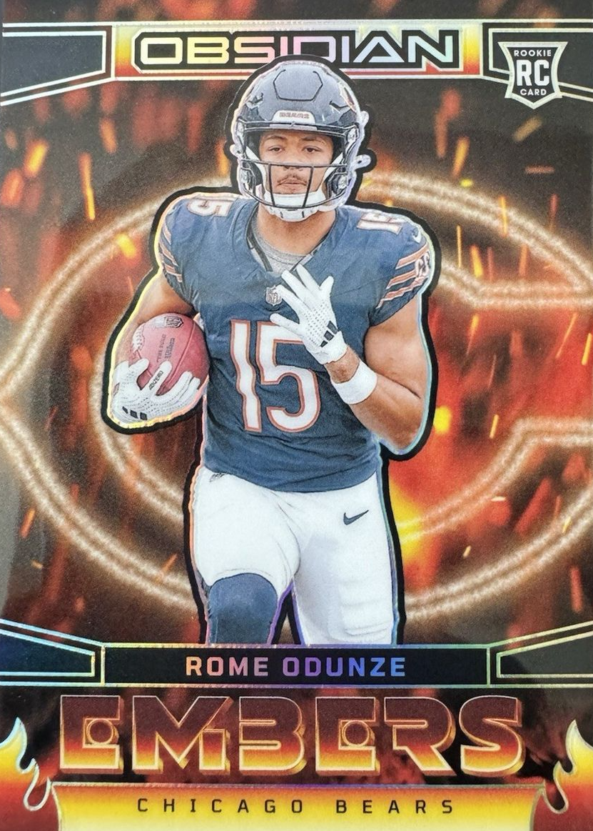Rome Odunze 2024 Obsidian #7 Embers /(SSP) Price Guide - Sports Card ...