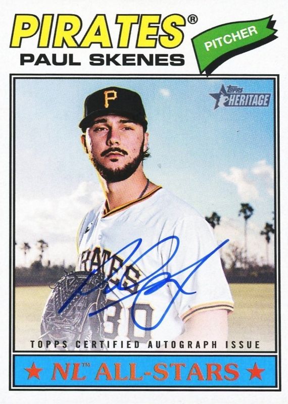 Paul Skenes 2026 Topps Heritage #ROA-PS Real One Autographs Price Guide ...