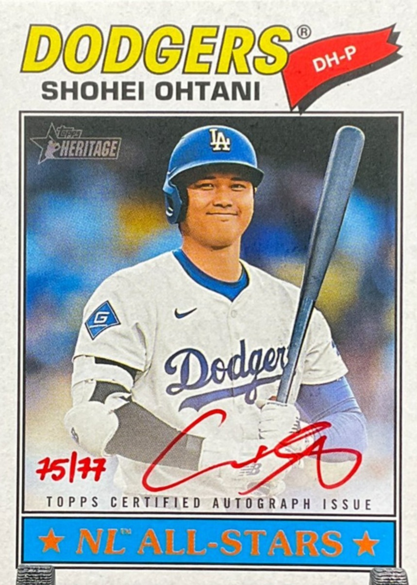 Shohei Ohtani 2026 Topps Heritage #ROA-SO Real One Autographs - Red Ink ...