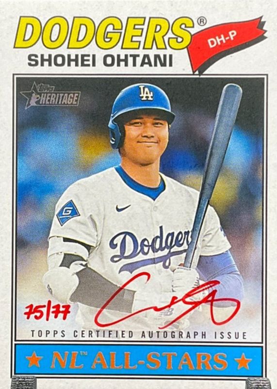 Shohei Ohtani 2026 Topps Heritage #ROA-SO Real One Autographs - Red Ink ...