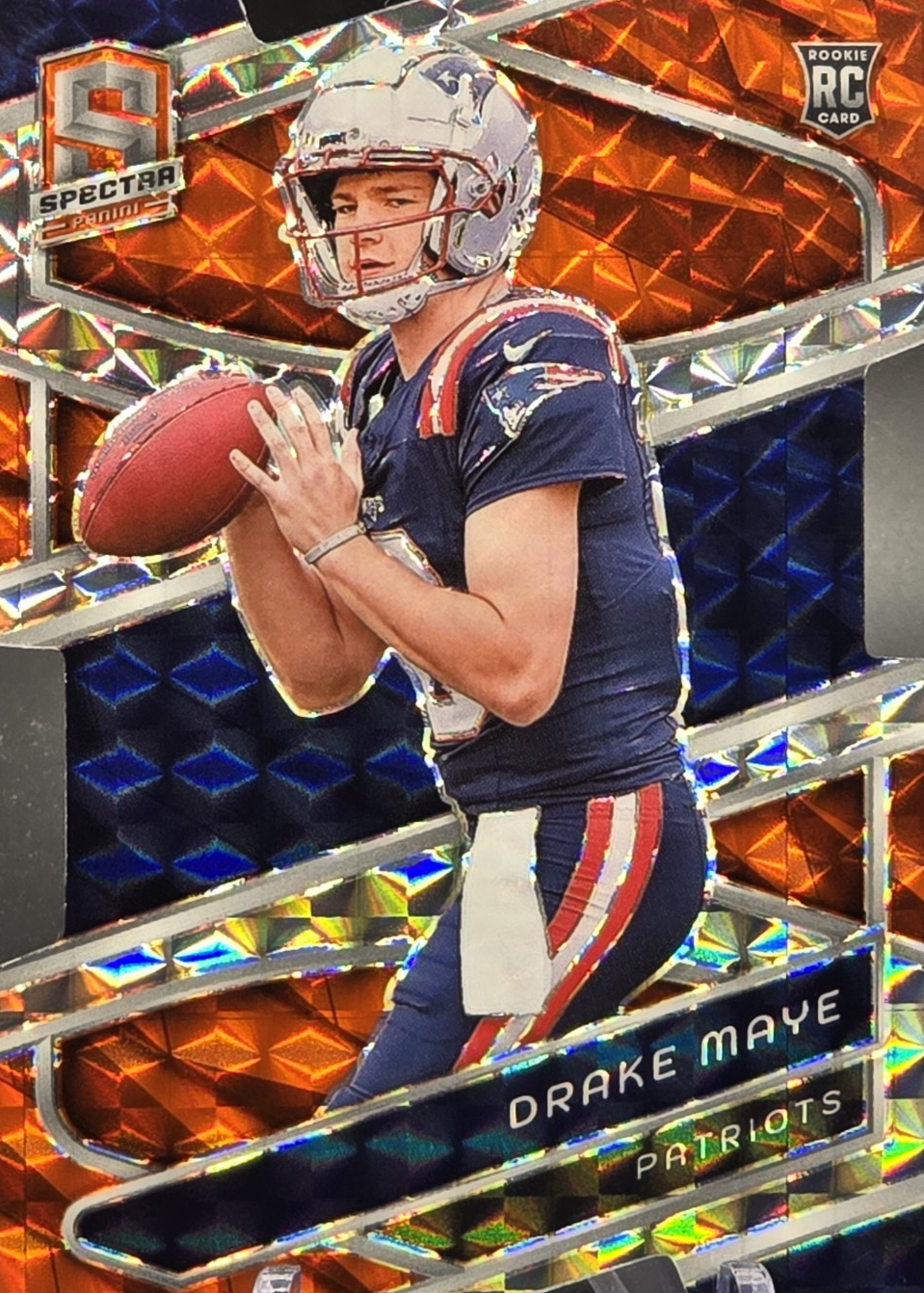 Drake Maye 2024 Spectra #3 Neon Orange Die-Cut /15 Price Guide - Sports ...