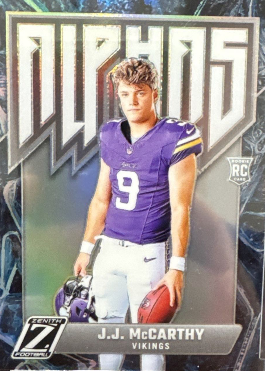 JJ McCarthy 2024 Zenith #10 Alphas /(SSP) Price Guide - Sports Card Investor