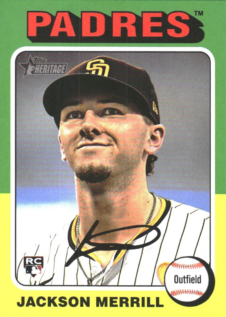 Jackson Merrill 2024 Topps Heritage High Number #689 Base Price Guide ...