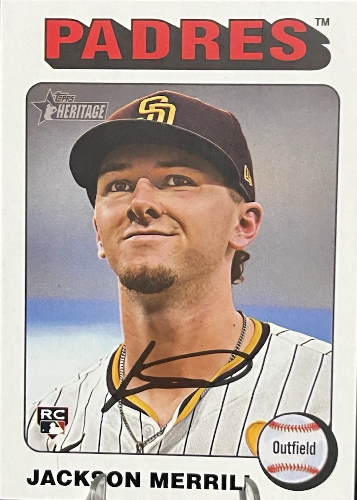 Jackson Merrill 2024 Topps Heritage High Number #689 White Border Price ...