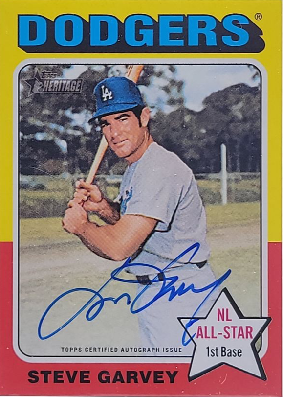 Steve Garvey 2024 Topps Heritage High Number #ROA-SG Real One ...