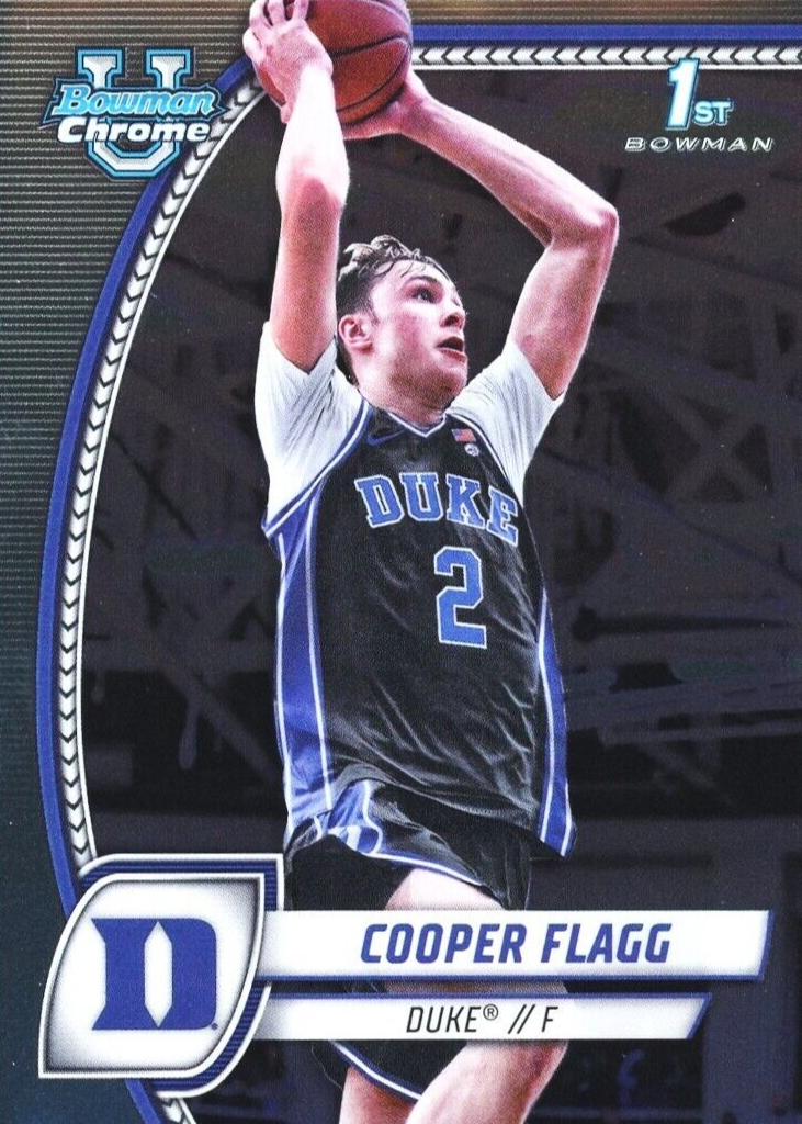 Cooper Flagg 2024 Bowman Chrome University #16 Base (1st) Price Guide ...