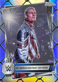 Cody Rhodes 2025 Topps Chrome WWE #1 Steel Cage Refractor /37 Price ...