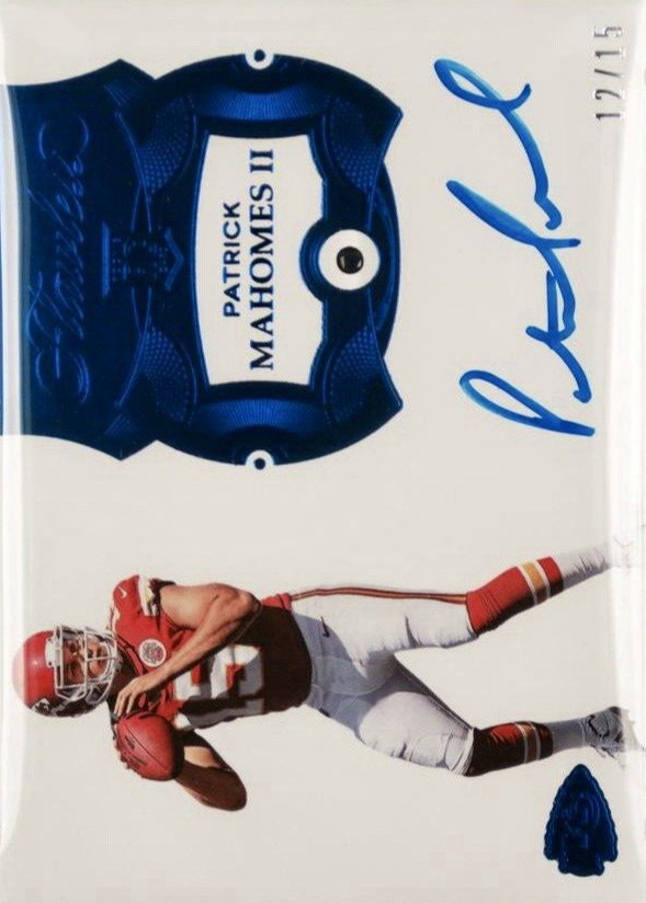 Patrick Mahomes II 2017 Flawless #132 Rookie Gems Signatures - Sapphire ...