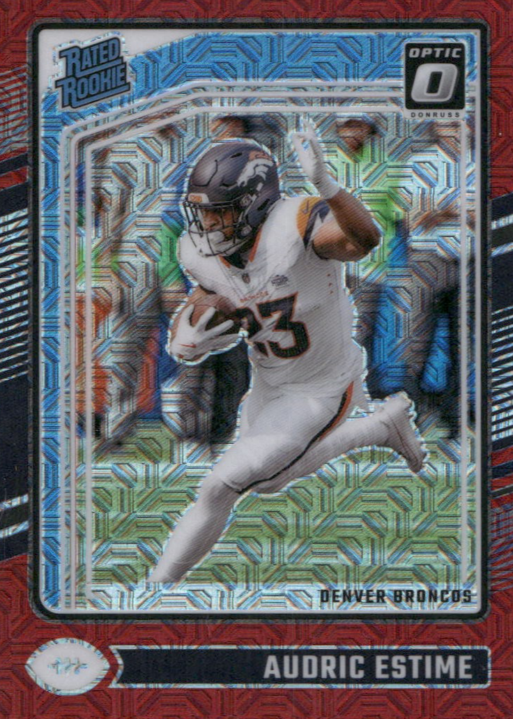 Audric Estime 2024 Optic #206 Red Mojo Price Guide - Sports Card Investor