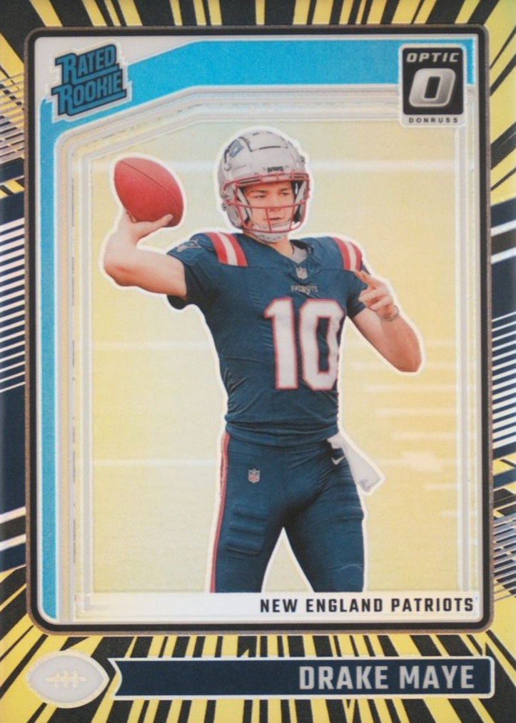 Drake Maye 2024 Optic #229 Electricity /75 Price Guide - Sports Card ...