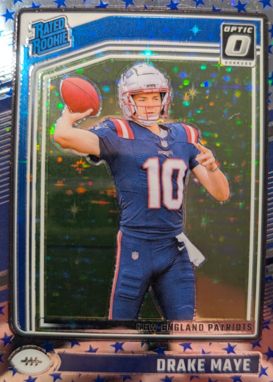 Drake Maye 2024 Optic #229 Stars /(SSP) Price Guide - Sports Card Investor