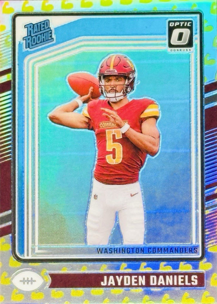 Jayden Daniels 2024 Optic #248 Flex /149 Price Guide - Sports Card Investor