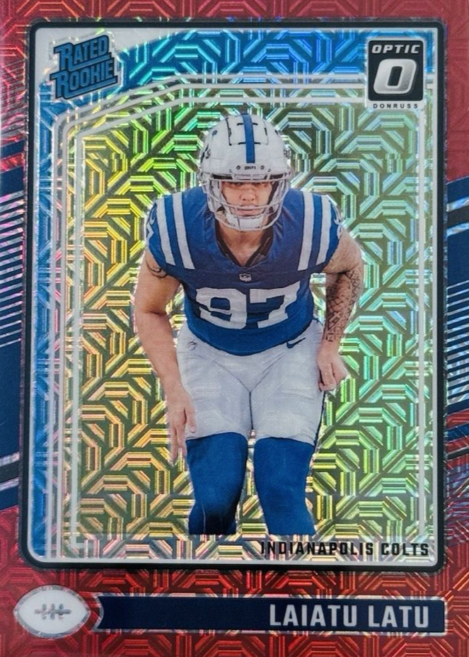 Laiatu Latu 2024 Optic #267 Red Mojo Price Guide - Sports Card Investor