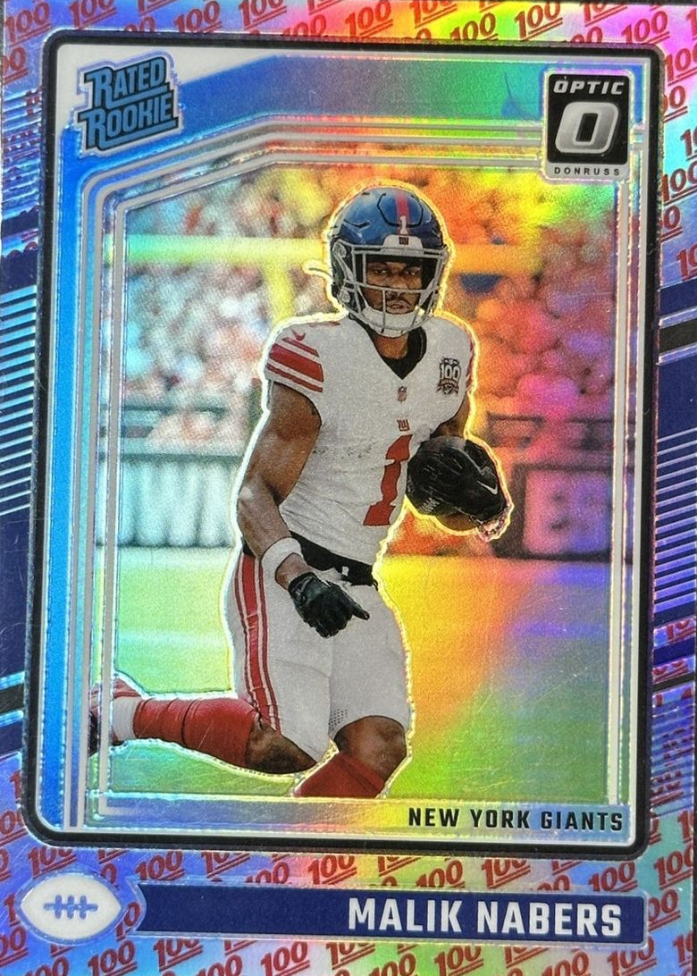 Malik Nabers 2024 Optic #271 One Hundred /(SSP) Price Guide - Sports ...