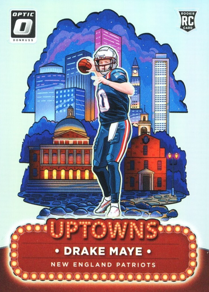 Drake Maye 2024 Optic #4 Uptowns /(SSP) Price Guide - Sports Card Investor