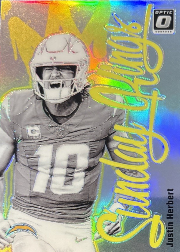 Justin Herbert 2024 Optic #8 Sunday Kings /(SSP) Price Guide - Sports ...