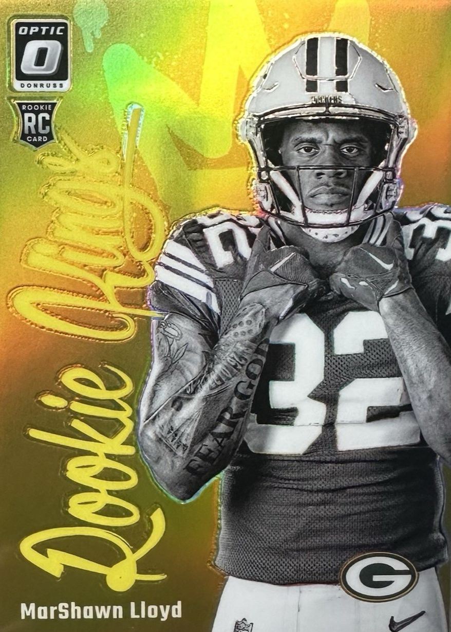 MarShawn Lloyd 2024 Optic #18 Rookie Kings - Gold /10 Price Guide ...