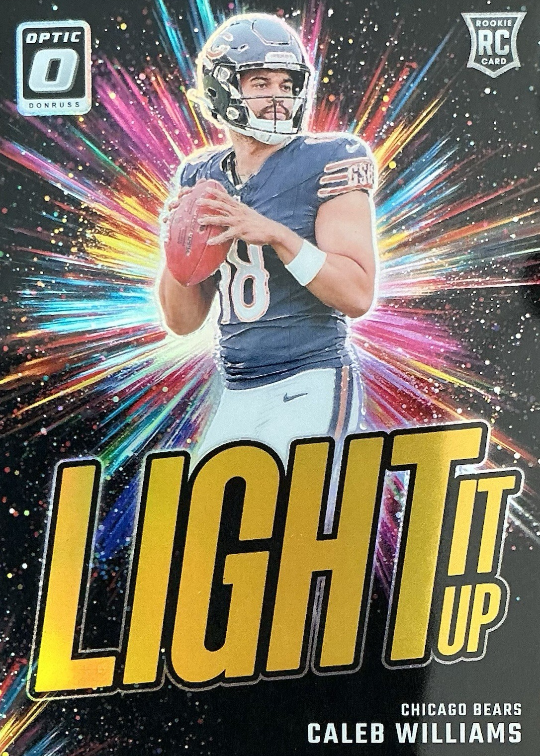 Caleb Williams 2024 Optic #1 Light It Up - Gold /10 Price Guide ...