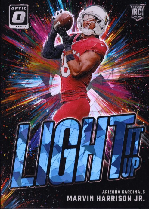 Marvin Harrison Jr. 2024 Optic #4 Light It Up - Ice /15 Price Guide ...