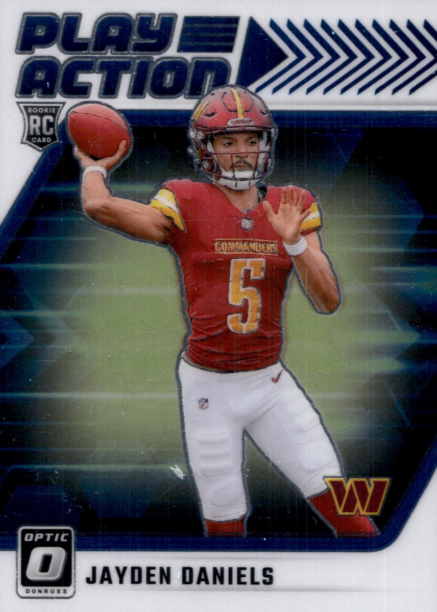 Jayden Daniels 2024 Optic #1 Play Action Price Guide - Sports Card Investor