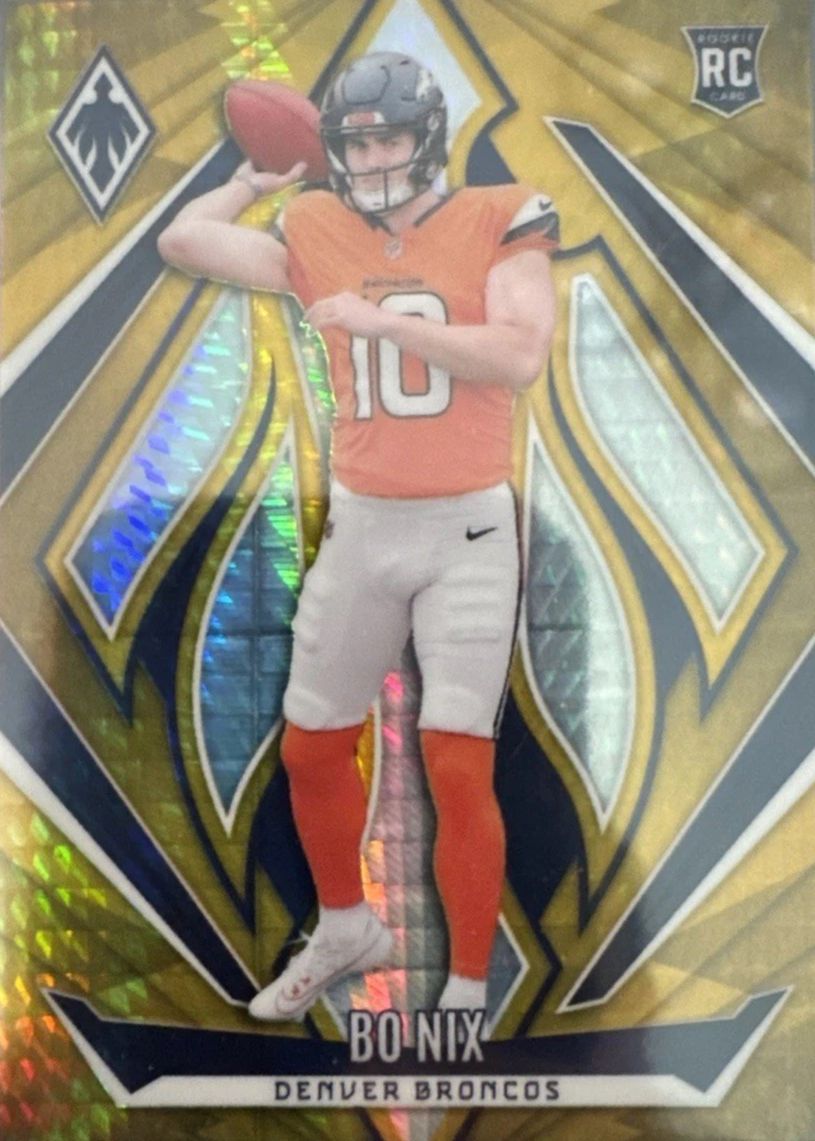 Bo Nix 2024 Phoenix #159 Gold Hyper /10 Price Guide - Sports Card Investor