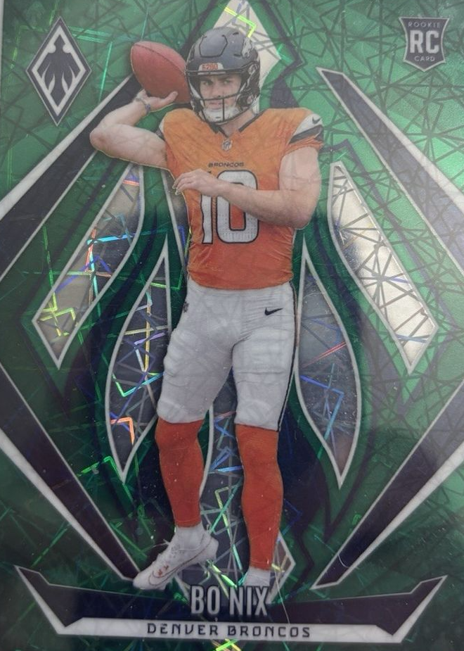 Bo Nix 2024 Phoenix #159 Green Lazer /50 Price Guide - Sports Card Investor