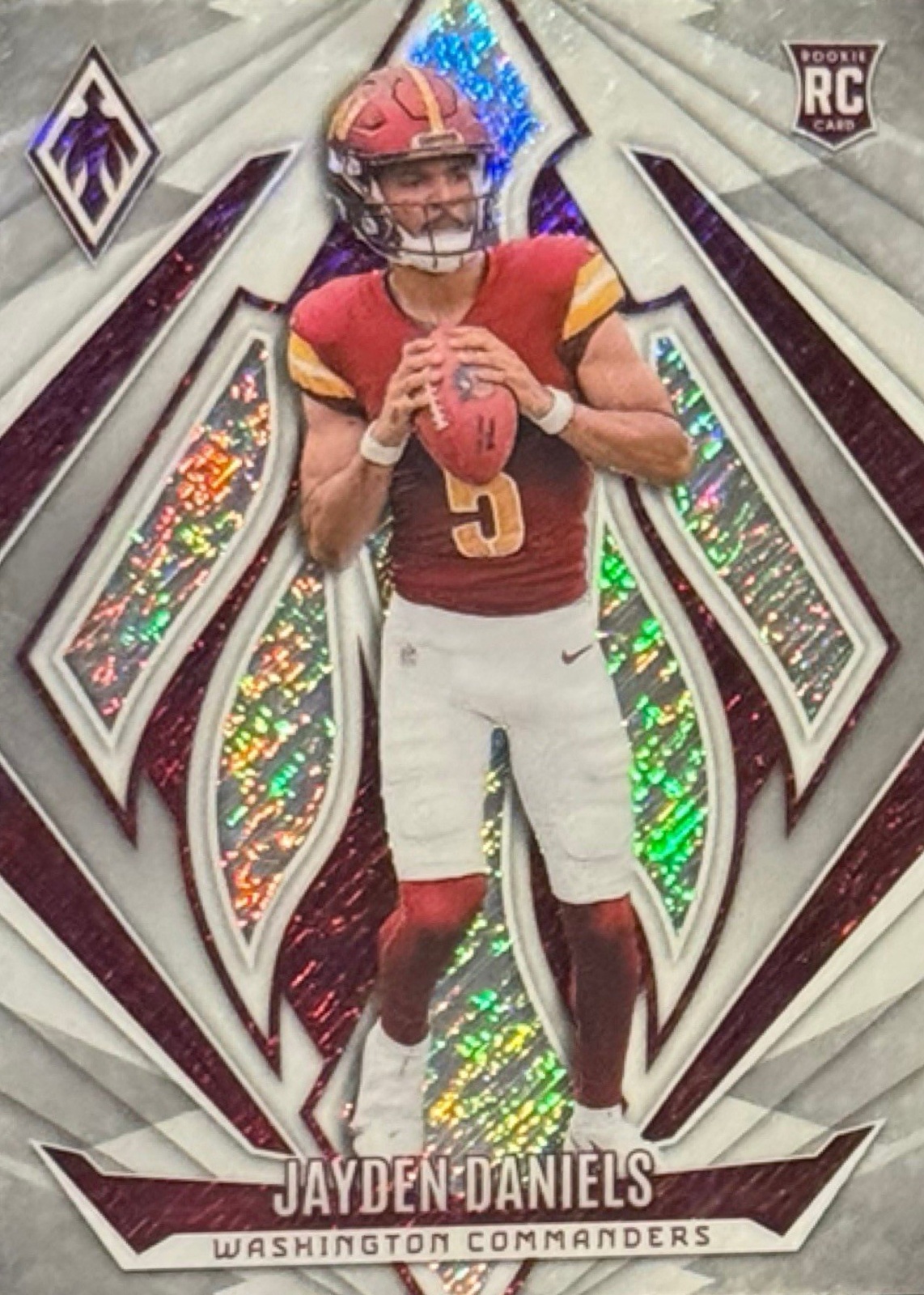 Jayden Daniels 2024 Phoenix #198 White Shimmer /(SSP) Price Guide ...