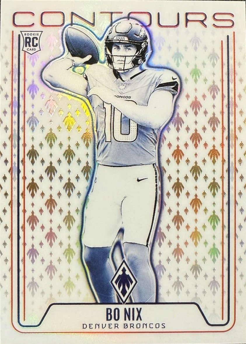 Bo Nix 2024 Phoenix #CON-BNX Contours - Bronze /75 Price Guide - Sports ...