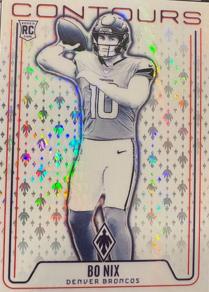 Bo Nix 2024 Phoenix #CON-BNX Contours - Hyper Price Guide - Sports Card ...