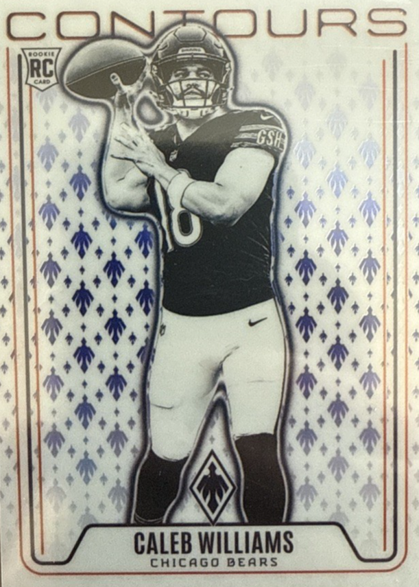 Caleb Williams 2024 Phoenix #CON-CWS Contours - Blue /50 Price Guide ...