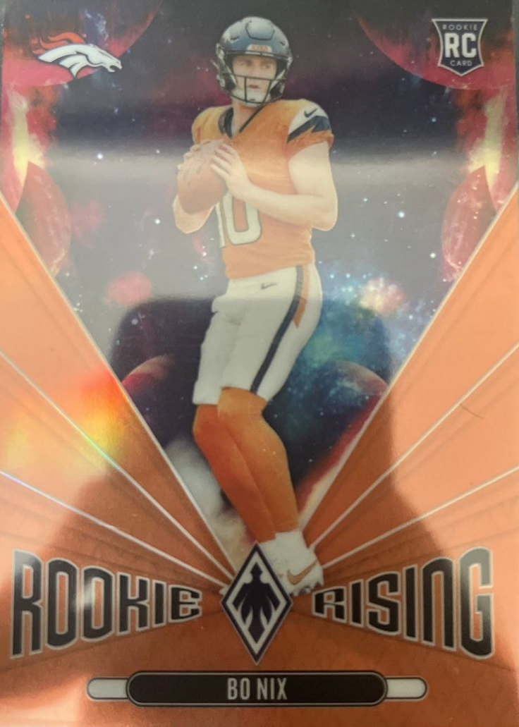 Bo Nix 2024 Phoenix #RR-BNX Rookie Rising - Orange Price Guide - Sports ...