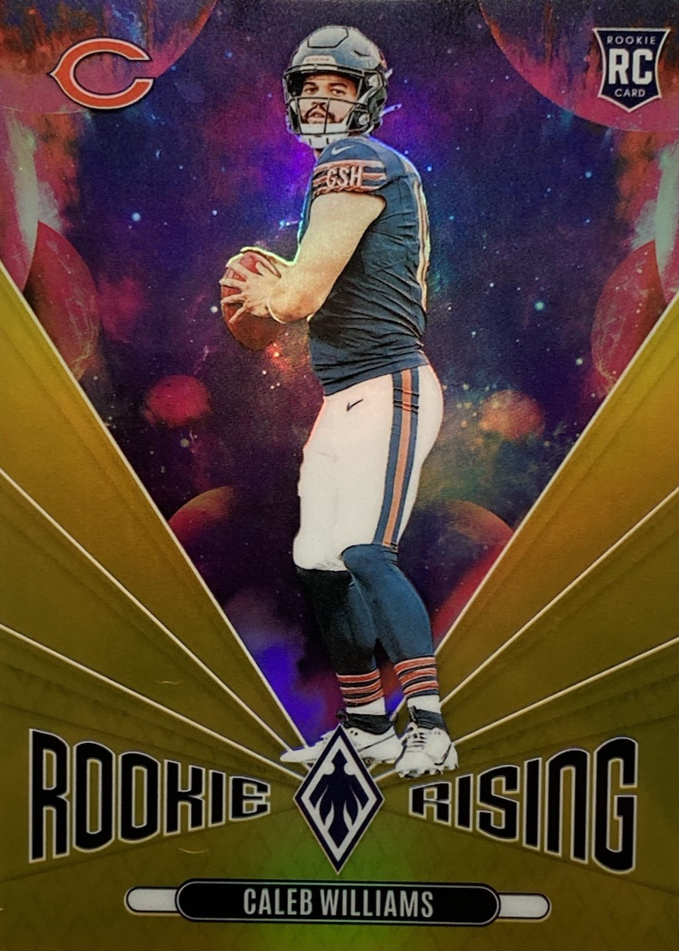 Caleb Williams 2024 Phoenix #RR-CWS Rookie Rising - Gold /10 Price ...