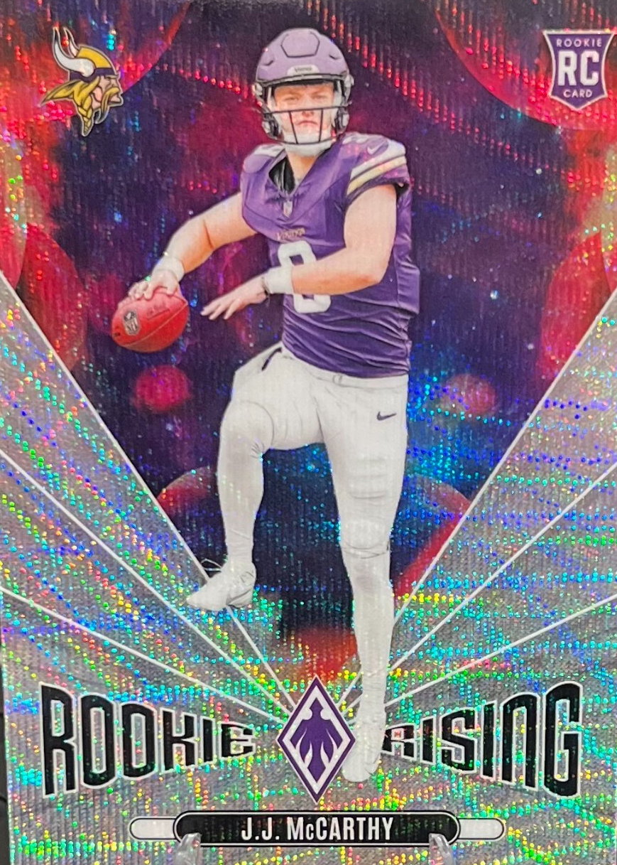 JJ McCarthy 2024 Phoenix #RR-JMY Rookie Rising - Wave Price Guide ...