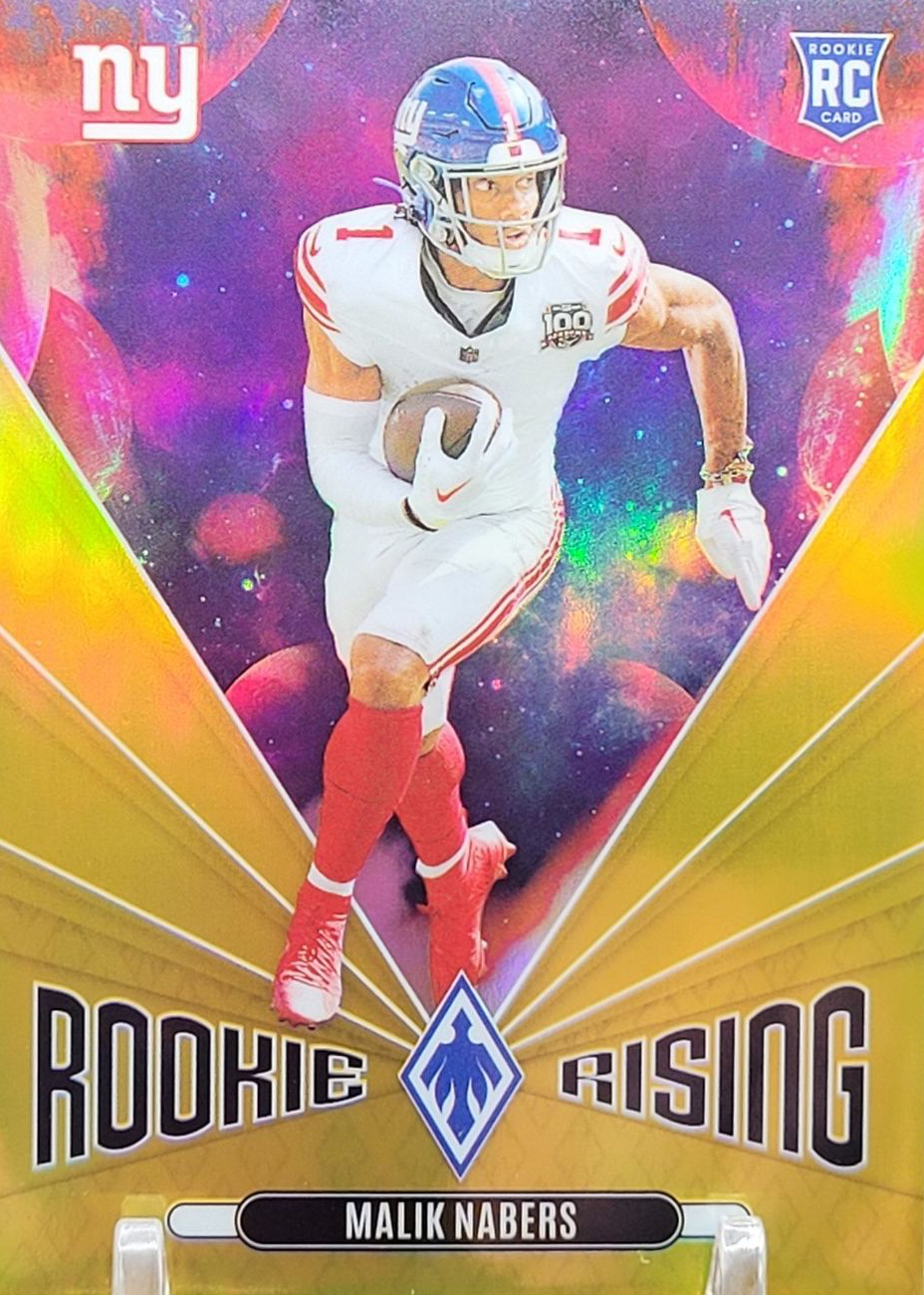 Malik Nabers 2024 Phoenix #RR-MNS Rookie Rising - Gold /10 Price Guide ...