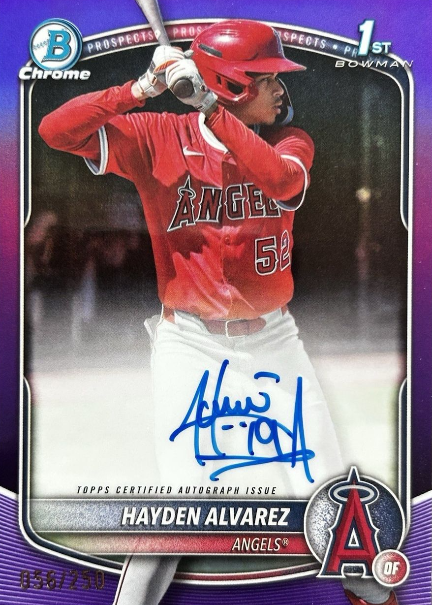 Hayden Alvarez Baseball Cards Price Guide - Sports Card Investor