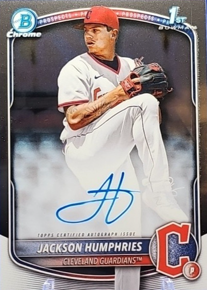 Jackson Humphries 2025 Bowman #CPA-JHU Chrome Prospect Auto (1st) Price ...