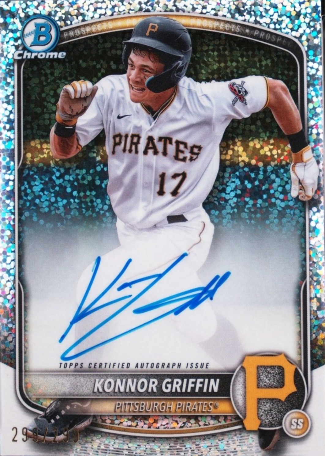 Konnor Griffin 2025 Bowman #CPA-KG Chrome Prospect Auto - Speckle ...