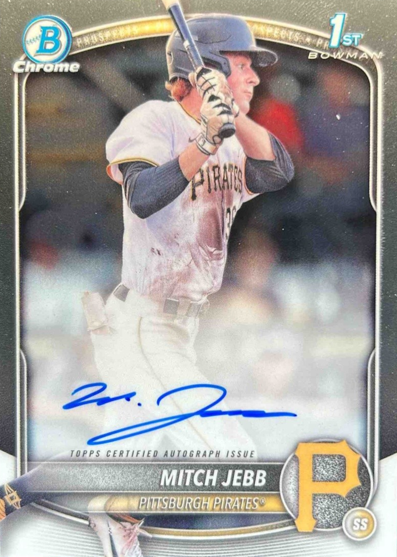 Mitch Jebb 2025 Bowman #CPA-MJ Chrome Prospect Auto (1st) Price Guide - Sports Card Investor
