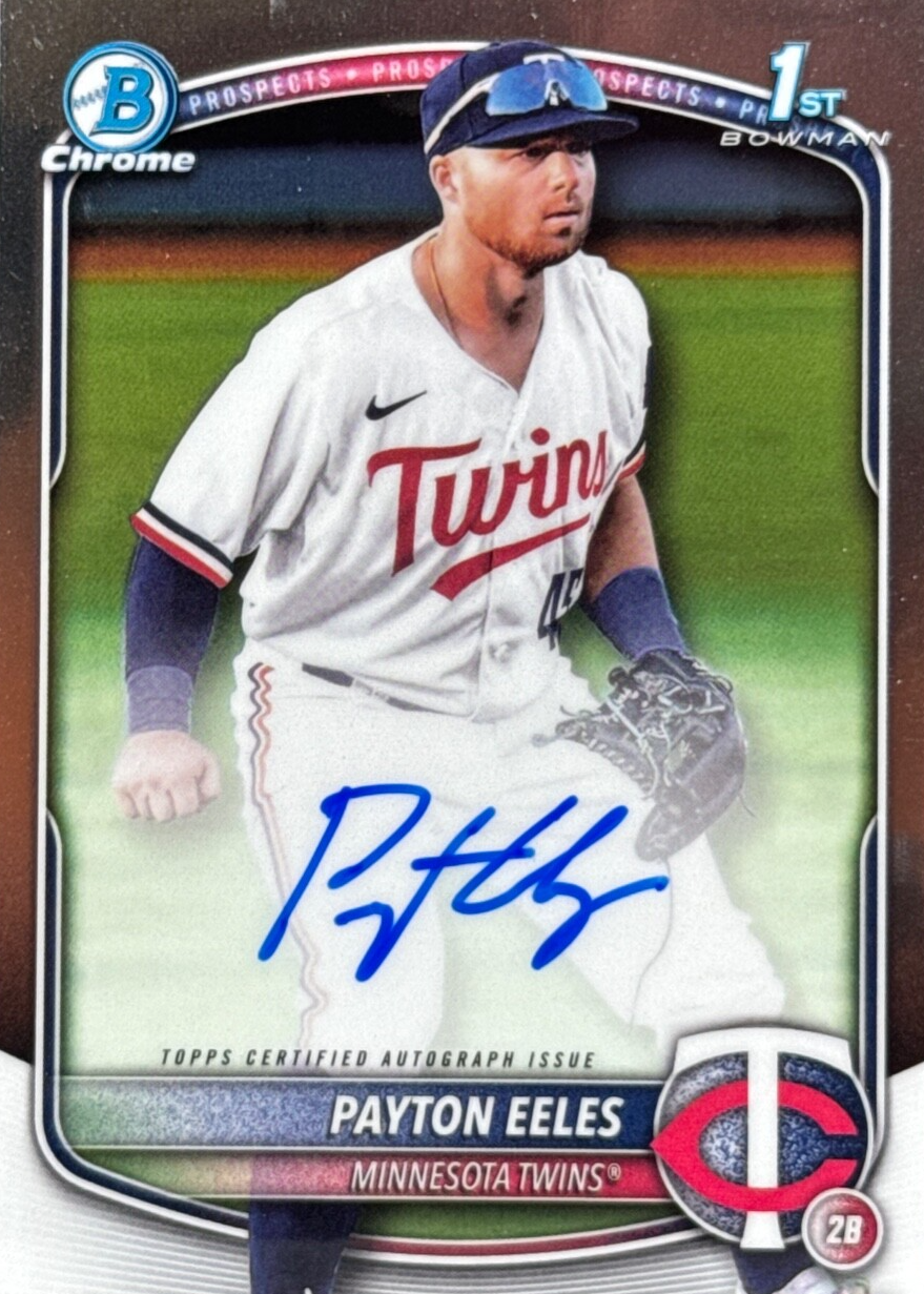Payton Eeles 2025 Bowman #CPA-PE Chrome Prospect Auto (1st) Price Guide ...