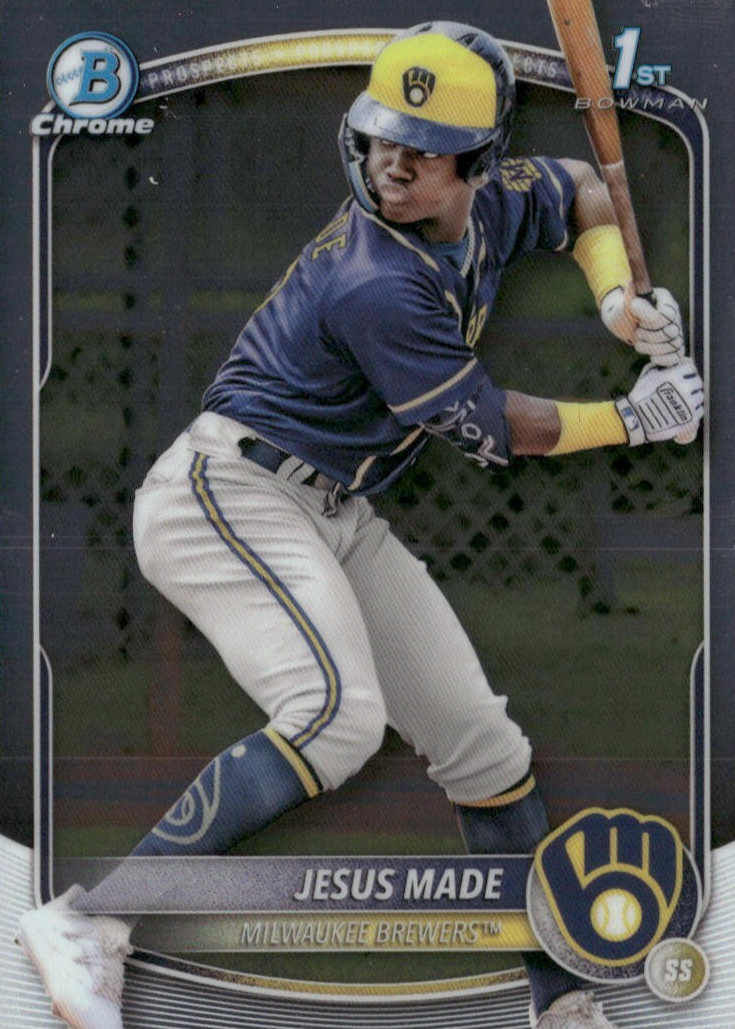 Jesus Made 2025 Bowman #BCP-50 Chrome Prospects (1st) Price Guide ...
