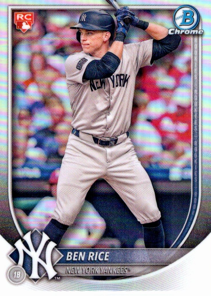 Ben Rice 2025 Bowman #85 Red Rookie Logo Chrome Price Guide - Sports ...