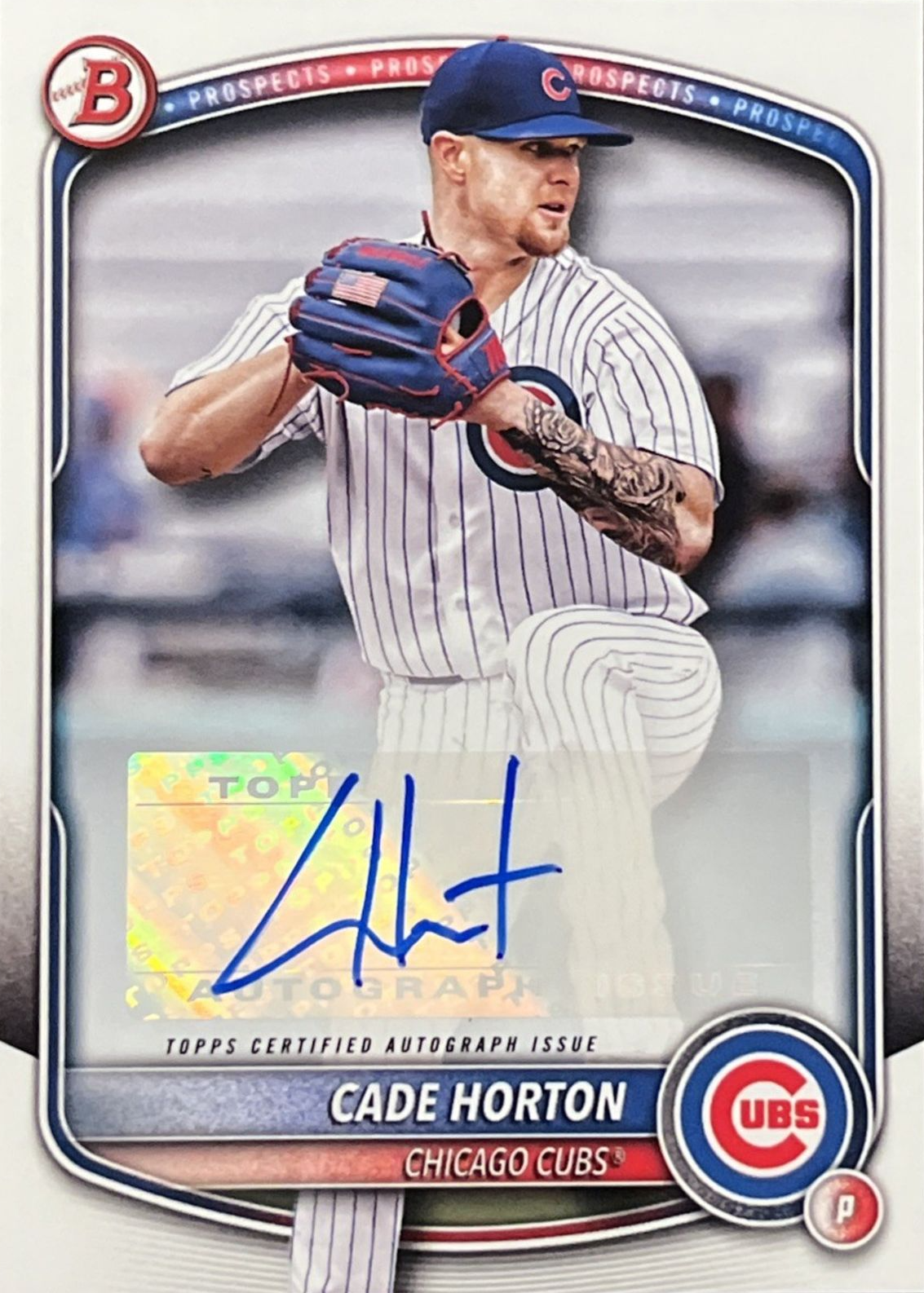 Cade Horton 2025 Bowman #BPA-CHO Prospect Auto Price Guide - Sports Card Investor